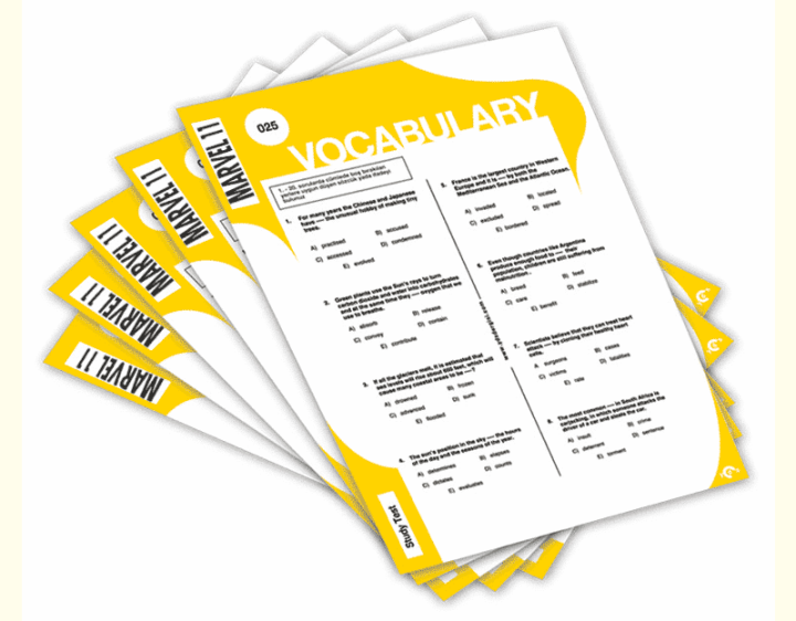 Vocabulary Worksheets – Marvel Grade 11 - YDS Publishing